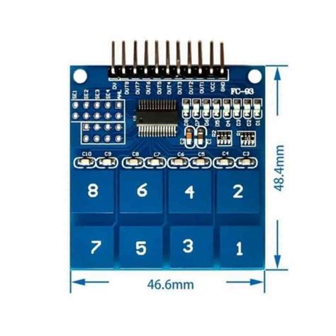 TTP Channel Digital Capacitive Switch Touch Sensor Module For Arduino RadioGear BD
