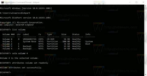 Make Disk Or Partition Readonly In Windows 10