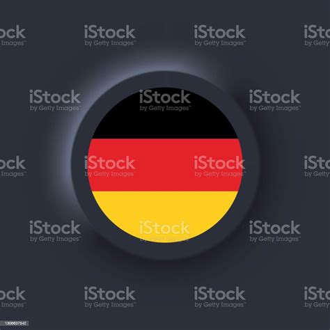 독일의 국기 국가 독일 국기 독일어 플래그 독일 기호 벡터 그림입니다 Eps10 플래그가있는 간단한 아이콘 Neumorphic Ui Ux 어두운 사용자 인터페이스 노이모티즘