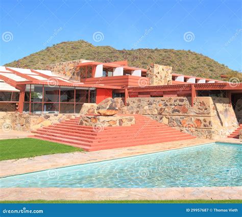 Frank Lloyd Wright Taliesin Weststudio Editorial Photo