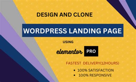 Design Responsive Wordpress Landing Page Using Elementor Pro By Tamannaafrint Fiverr