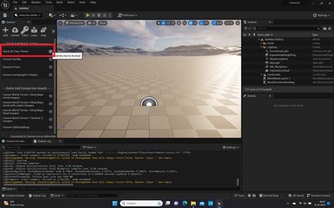 Quick Start Unreal Cesium 3d Tiles Nederland
