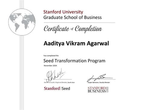 Aaditya Vikram Agarwal On Linkedin Stanfordseed Leadershipjourney Transformation