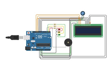 Circuit Design Traffic Light System Tinkercad