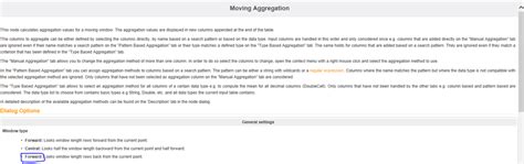Moving Aggregation Misprint Forward Instead Of Backward Knime Analytics Platform Knime