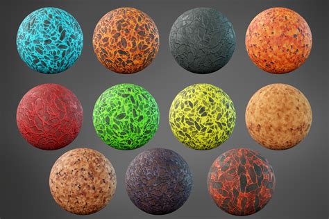 Stylized Lava Materials V02 2d Nature Unity Asset Store