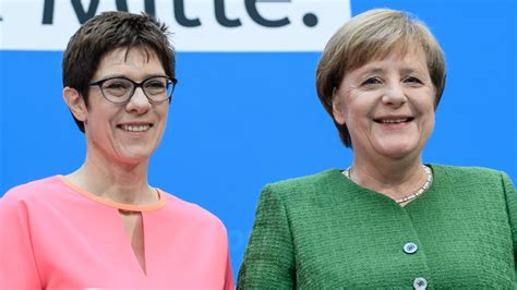 Merkel Mini Me Annegret Kramp Karrenbauer Anointed As Future German