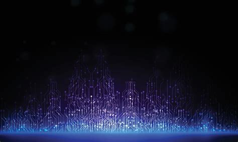Circuit Board Texture Background Design Waves Flow Quantum Explosion