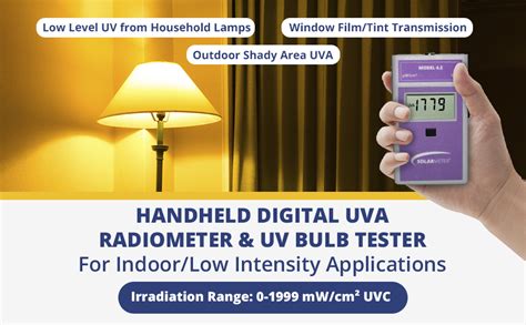 solarmeter model 4 2 sensitive uva meter measures 320 400nm with