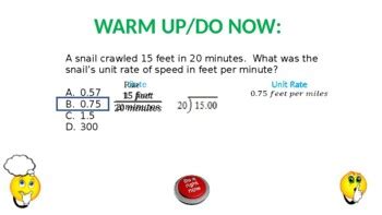 Unit Rate Problem Solving Mini Lesson And Virtual Lesson TpT