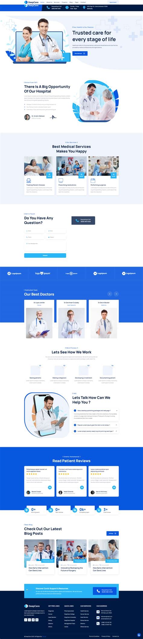 网页制作代码，通用医疗前端开发 17素材网