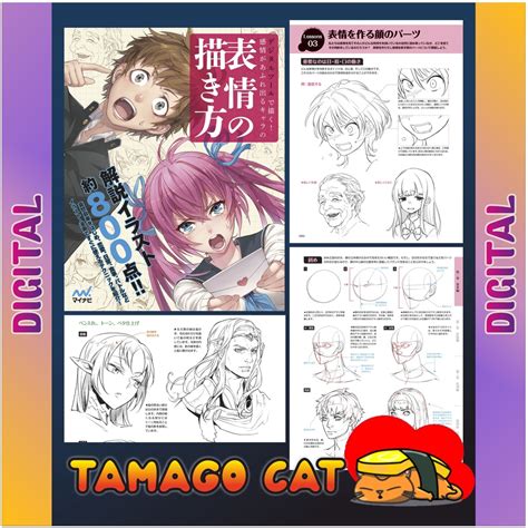 Digital How To Draw The Overflow Facial Expressions Emotions Of The Characters Japanese