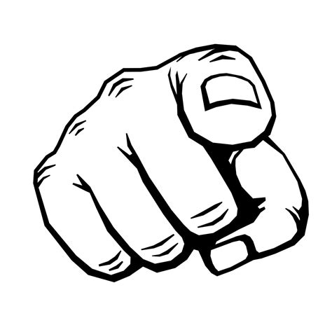 Hand With Finger Pointing Vector Illustration By Microvector TheHungryJPEG
