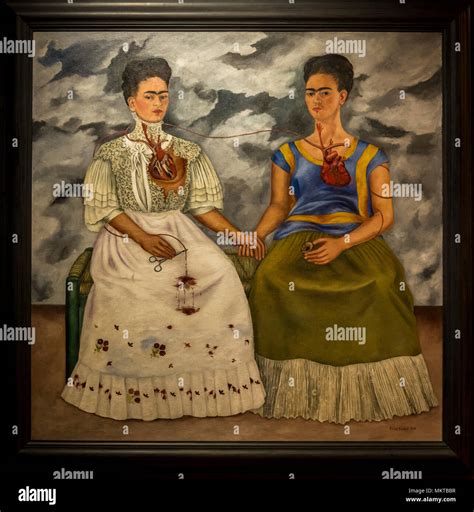 Painting By Frida Kahlo Two Fridas 1939 Museum Of Modern Art