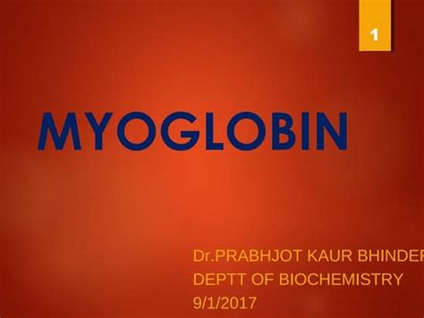 Myoglobin Pptx