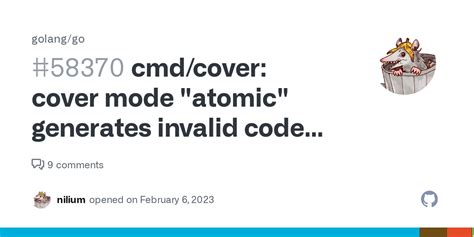 Cmdcover Cover Mode Atomic Generates Invalid Code For Files Without