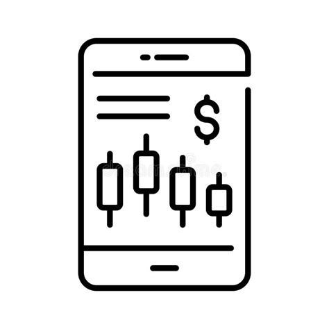 Data Chart Inside Mobile Showing Vector Of Mobile Data Analysis In Trendy Style Stock Vector