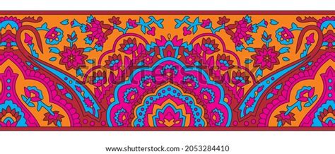 Ethnic Boder Style Beautiful Vector Print Stock Vector Royalty Free 2053284410 Shutterstock