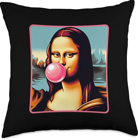 Mona Lisa Chewing Bubble Gum Mona Lisa Chewing Gum Funny
