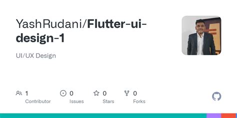 GitHub YashRudani Flutter Ui Design UI UX Design