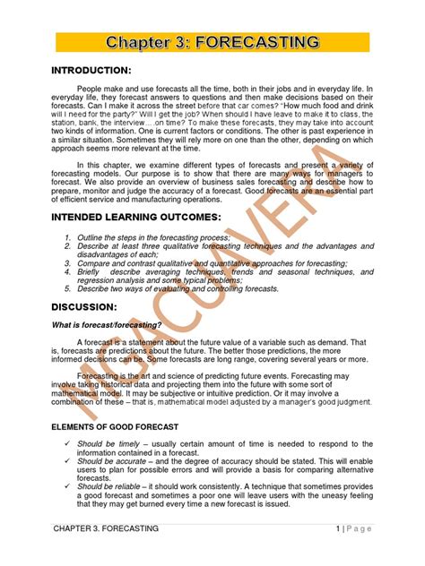 Forecasting Techniques Pdf Forecasting Moving Average