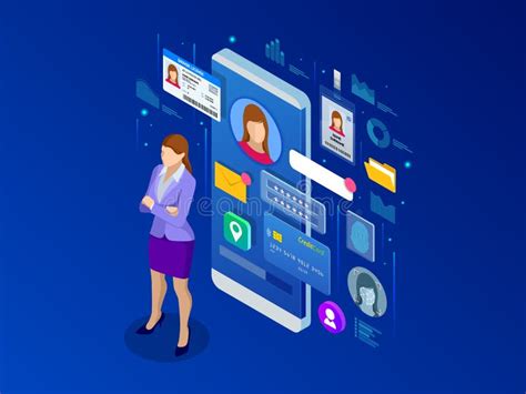 Isometric Personal Data Protection Web Banner Concept Cyber Security