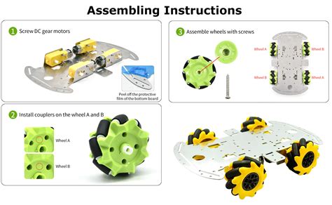Probots Mecanum Wheel Aluminum Single Chassis Car Diy Unassembled Robot Kit Buy Online India