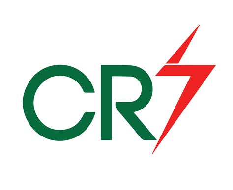 Cr7 Logo Green And Red Symbol Clothes Design Icon Abstract Football Vector Illustration With A