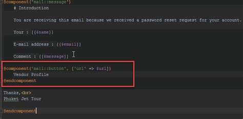 laravel 5 4 send email error default value for parameters with a