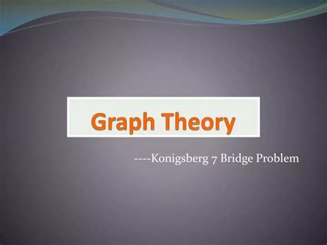 PPT Graph Theory PowerPoint Presentation Free Download ID 3031851