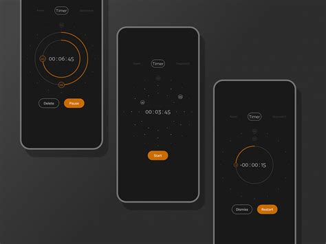 Mobile Phone Timer Widgets Watch Clock By Aprilia L Gunawan On Dribbble