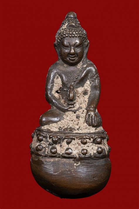 565 พระกริ่งหล่อโบราณเบ้าทุบ เข้าดินไทย พิมพ์สะดุ้งกลับ หลวงปู่หงษ์ รุ่นเพิ่มทรัพย์ ปี 2542