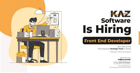 Kaz Software On Linkedin Join Us Front End Developer