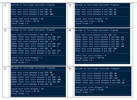 Solved Developing A Test Grade Calculator Program Using