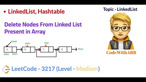 Delete Nodes From Linked List Present In Array Leetcode 3217 Linkedlist Hashmap Youtube