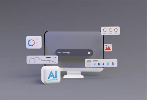 Premium Photo 3d Computer Ai Robot Chatbot Web Uiux Software