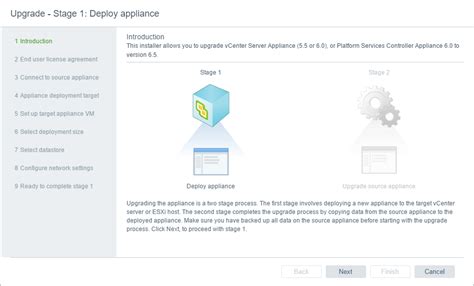 Upgrade Vmware Vcenter Vcsa Appliance 60 To 65 Virtualization Howto