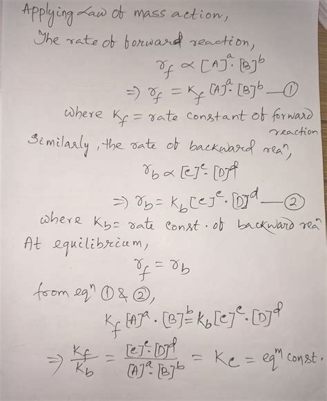 Chemical Equilibrium Equilibrium Constant Reaction Quotient And Shifting Of Equilibrium