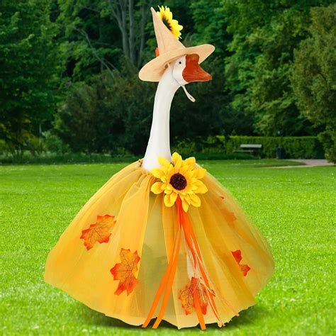 Soulchen 1 Set Fall Porch Goose Outfit 23 Inch Autumn