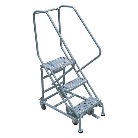 Cotterman 2 5 Ft Platform Ht Partially Assembled Rolling Ladder 45cj54