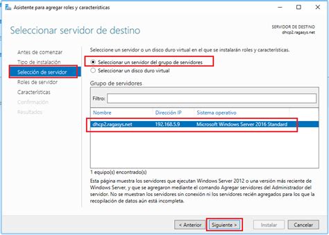Configurar Dhcp Failover Cluster En Ms Windows Server 2016 Ragasys Sistemas