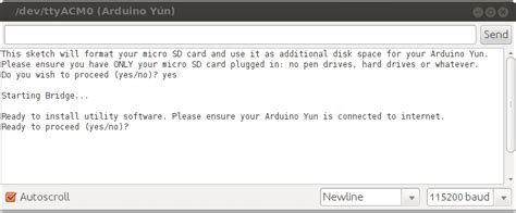Expanding Yún Disk Space Arduino Documentation
