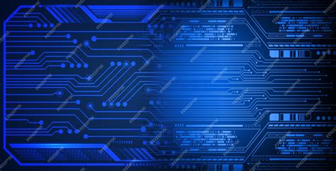 Premium Vector A Blue And Black Computer Board With The Word Computer On It