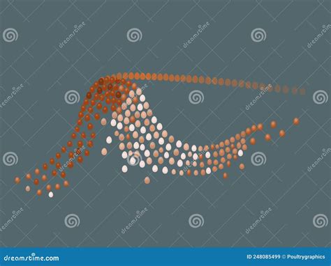 Egg Drop Production Curve Model In Laying Hens Flock Disease Problems Stock Illustration