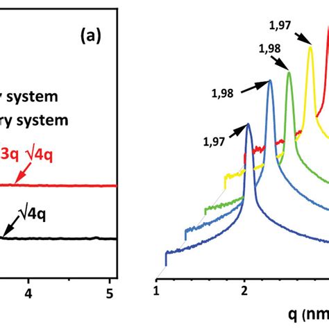 1d Saxs Profiles Of A Binary System Of Dtab And H2o 6634 And