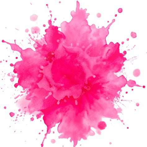 Pink Paint Splash Graceful Pink Flamingo And Blue Water Paint Splash Art