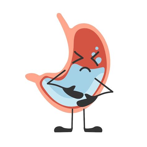 Corazón Humano Con Ojos Corazón Triste órgano Con Emociones Estilo De Dibujos Animados