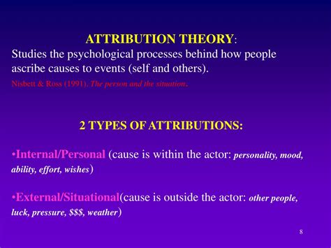 ppt attributions and values attribution theory types of attributions