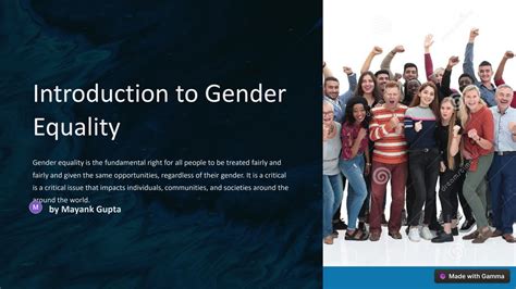 Solution Introduction To Gender Equality Studypool