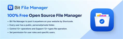 Bit File Manager 100 Free And Open Source File Manager And Code Editor For Wordpress Plugin